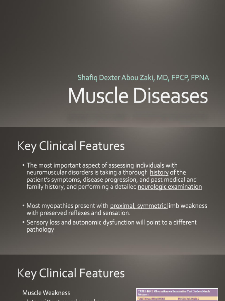 Muscle Diseases and Disorders | PDF