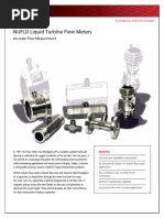 Nuflo Liquid Turbine Flow Meters Datasheet | PDF | Flow Measurement ...