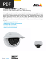 Datasheet Axis p3265 LV Dome Camera en US 432180 | PDF | Camera | Video
