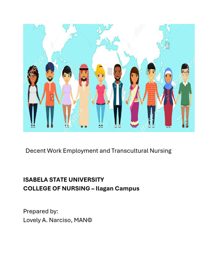 Decent Work Employment and Transcultural Nursing Chapter 1 | PDF | Employment | International ...
