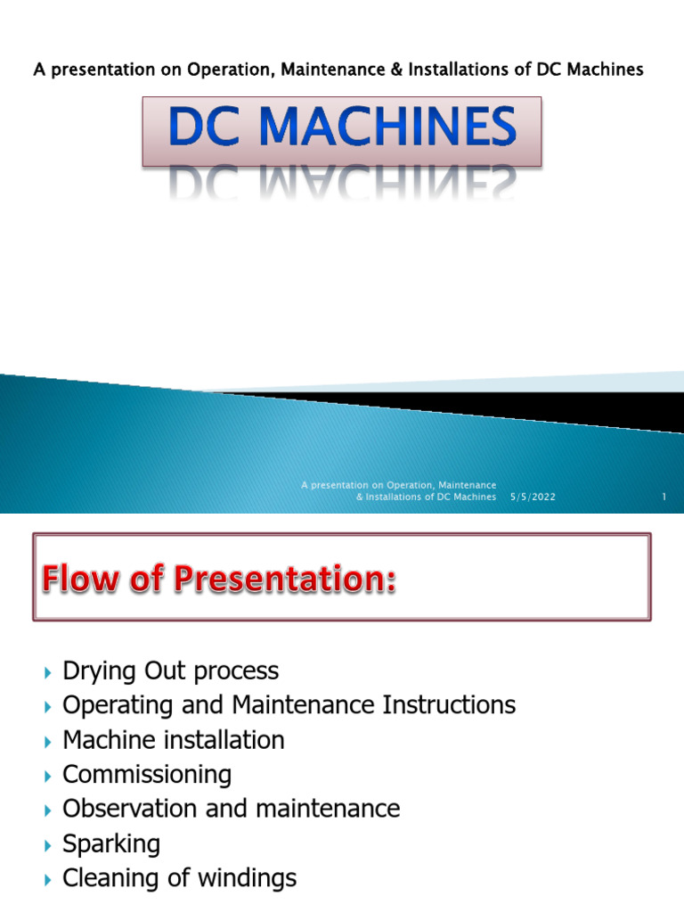 Unit-2 DC Machines - Operation, Maintenance & Installations of DC ...