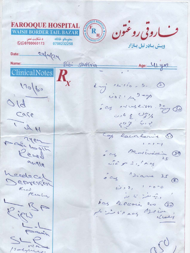 Bibi Shokria New Medical | PDF