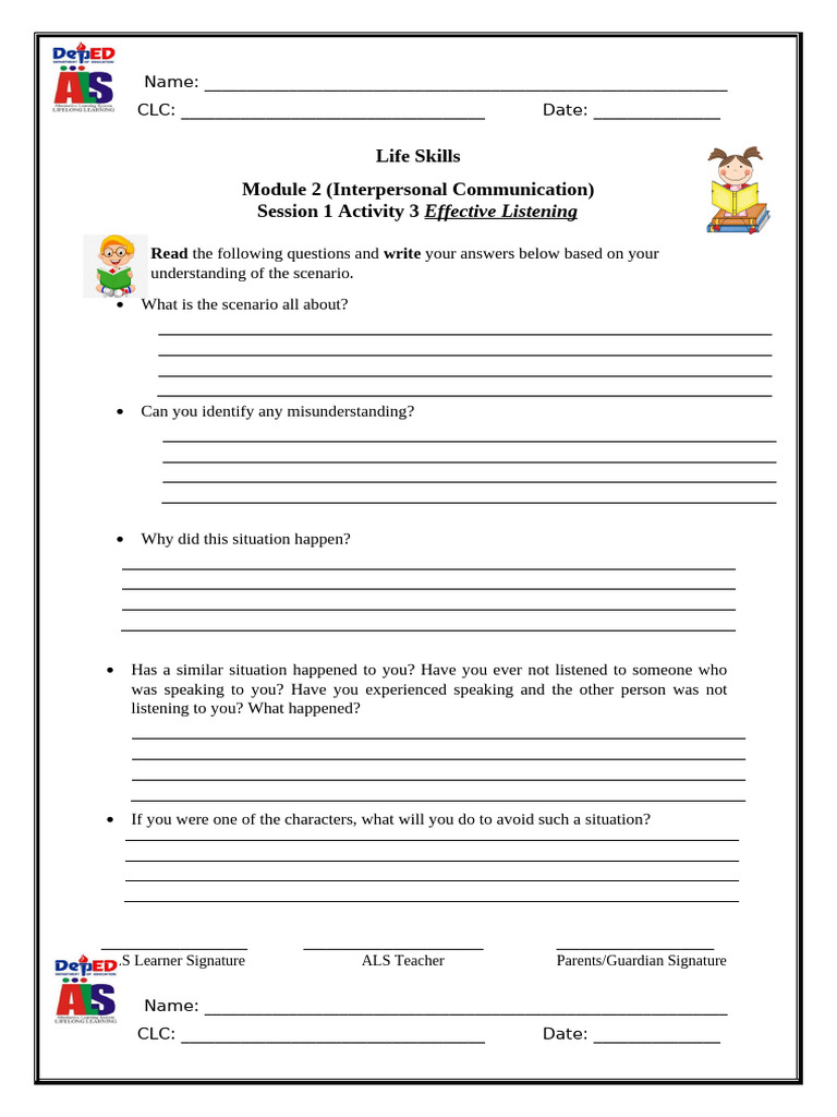 Module 2 Session 1 Activity 3 | PDF | Communication | Behavior Modification