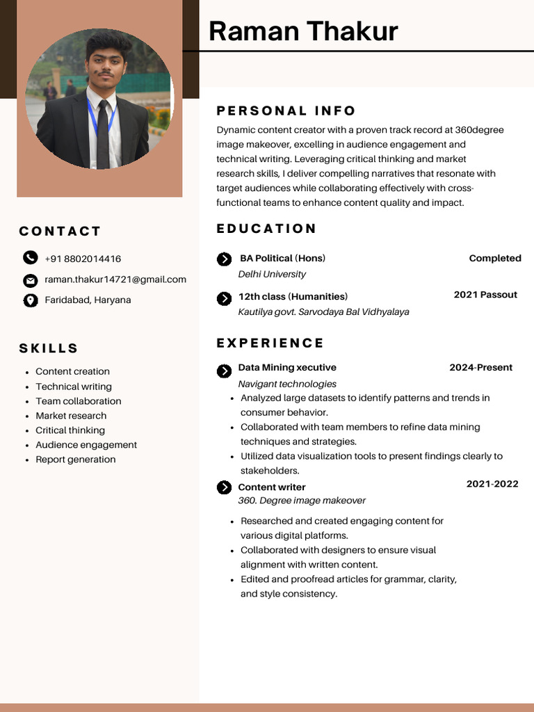 Raman Resume (1) | PDF