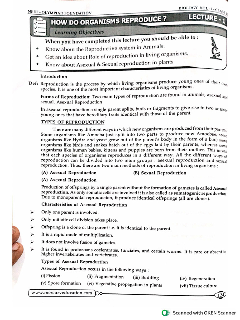 How Do Organism Reproduce Full Chapter | PDF