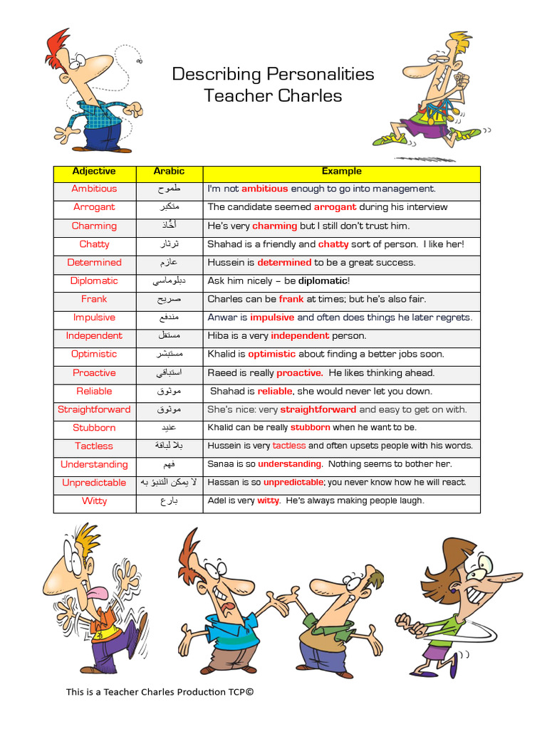 Describing Personalities V2 | PDF