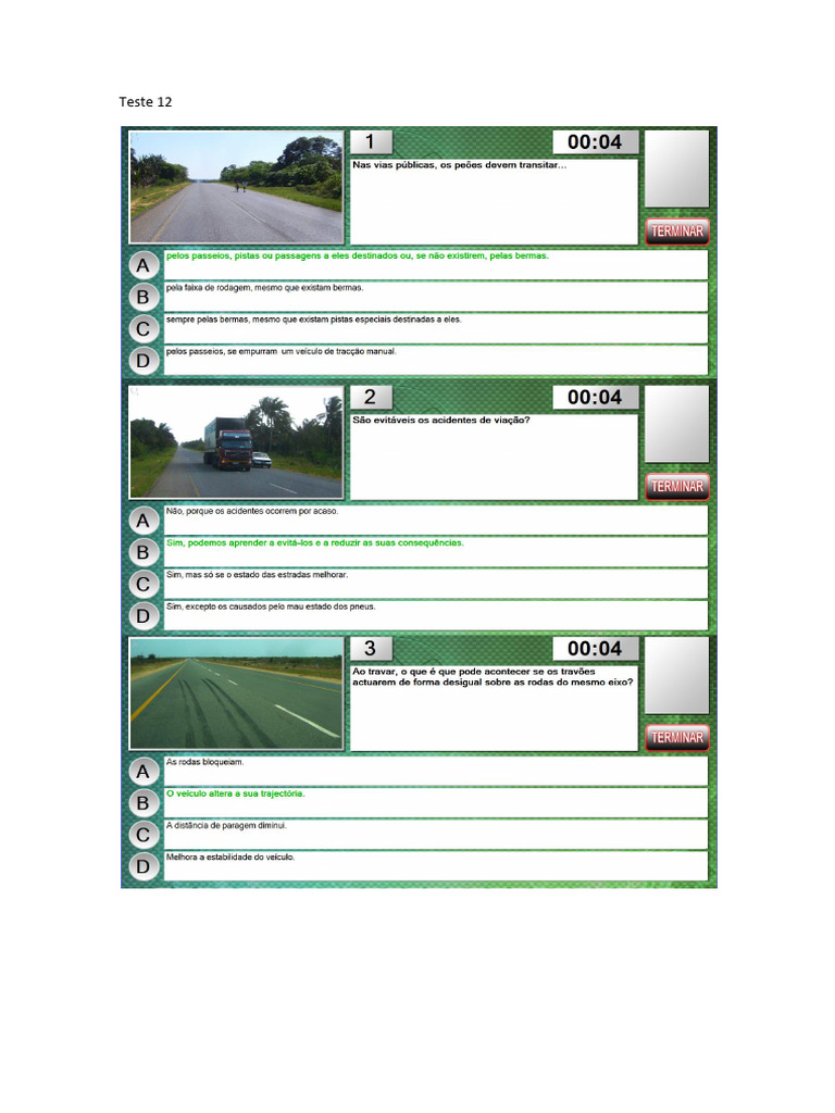 Exames Teórico Do Inatter | PDF