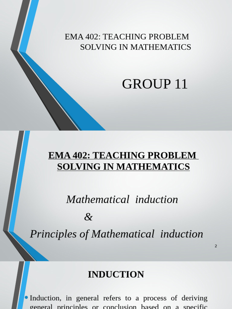 Presentation On Mathematical Induction | PDF | Inductive Reasoning | David Hume
