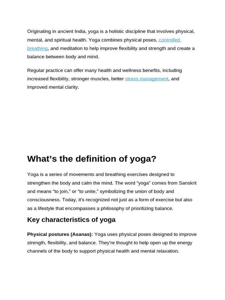 Originating in Ancient India | PDF | Yoga | Meditation