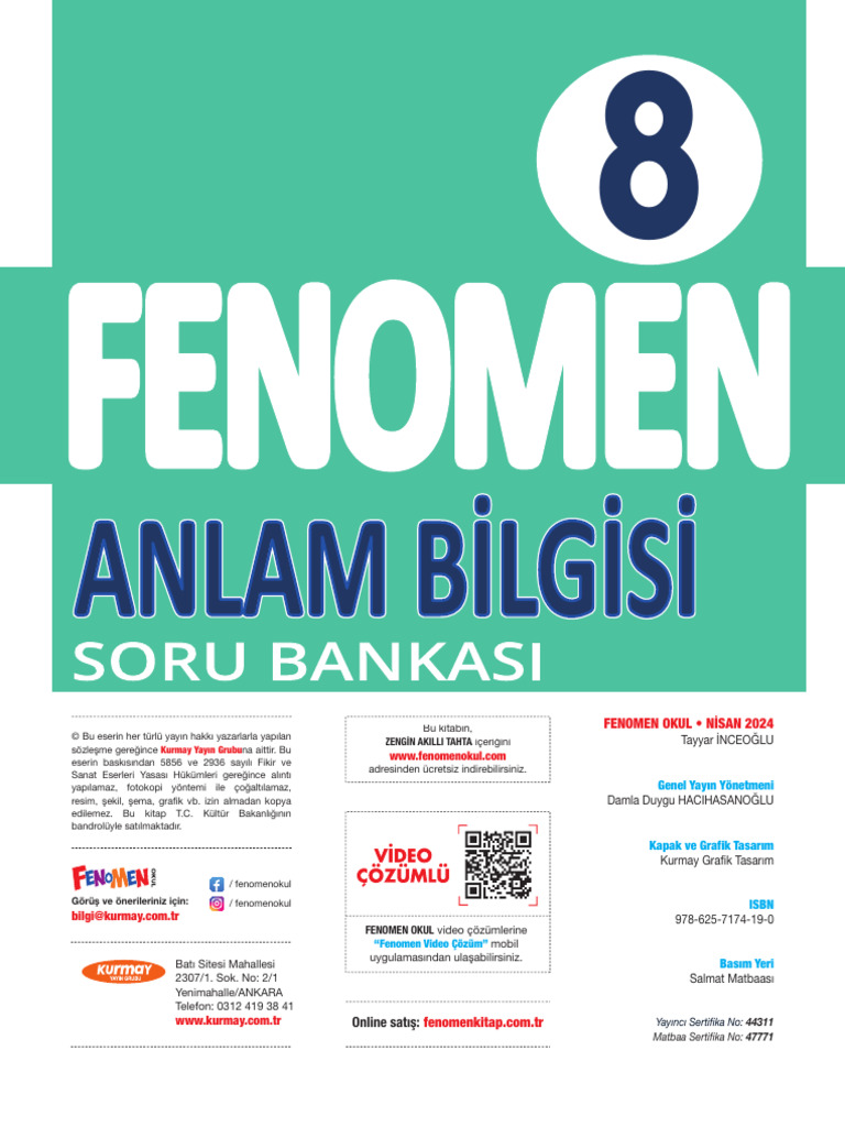 Ilk Sayfa 8.fenomen - Anlambilgisi.flipbook | PDF