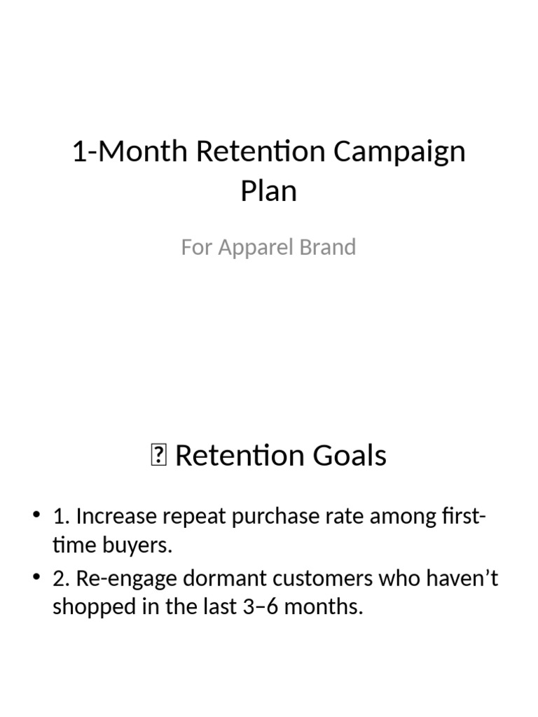 Retention_Campaign_Plan | PDF