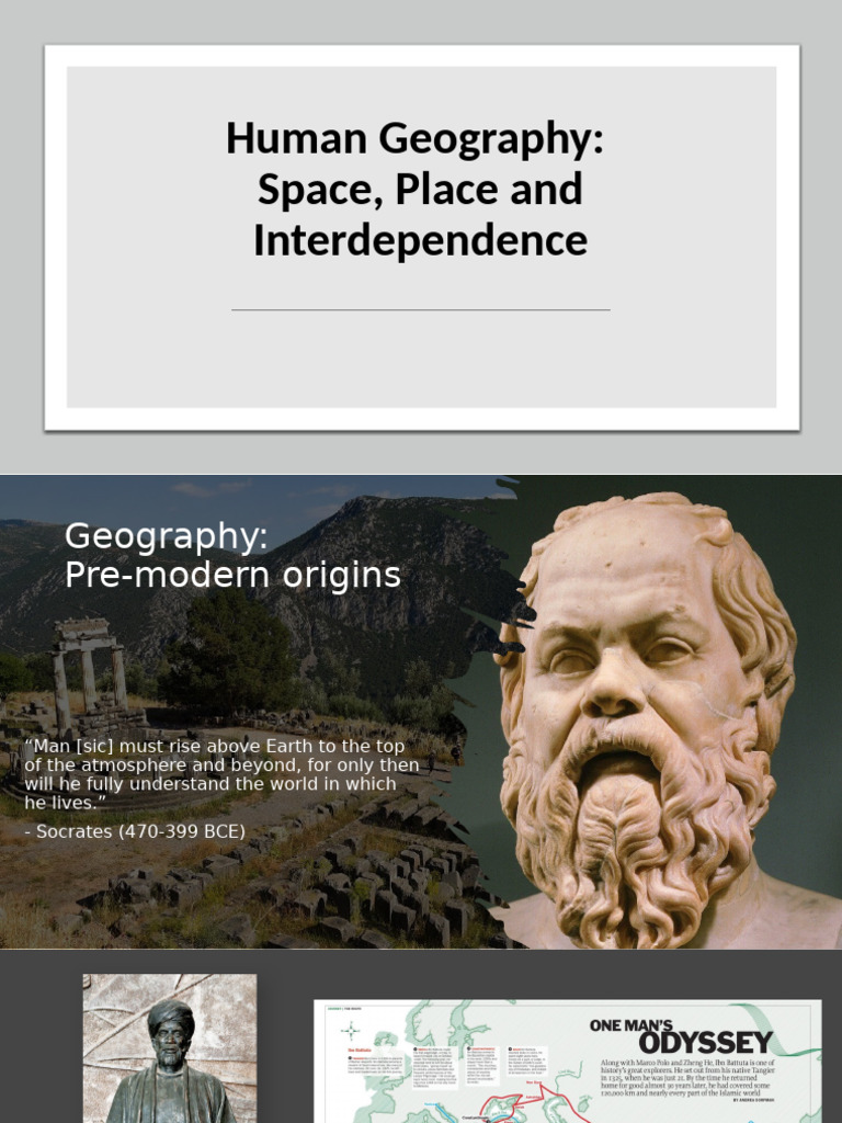 Lect 1-2 Human Geography - Space Place and Interdependence 2022 | PDF ...