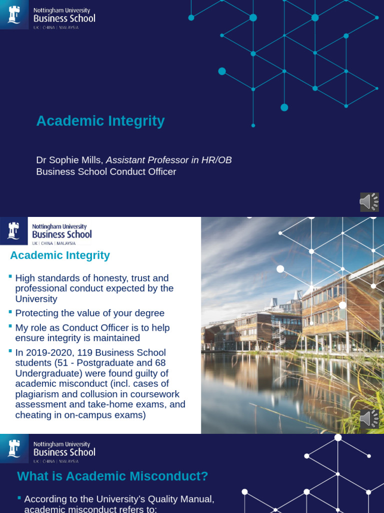 Academic Integrity Slides 2020WithAudio1 | PDF | Academic Dishonesty ...