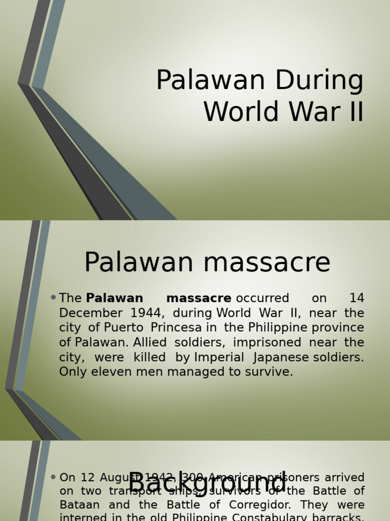 Palawan Massacre: WWII POW Tragedy | PDF | World War II Operations And ...