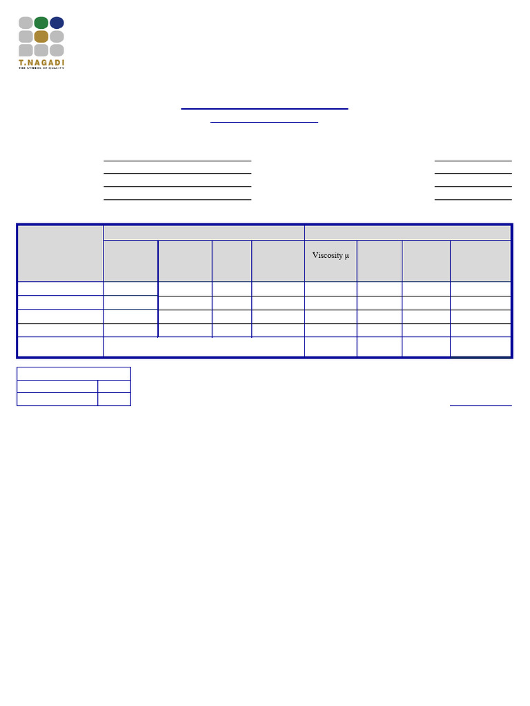 Raw Material Test Report for Resin | PDF