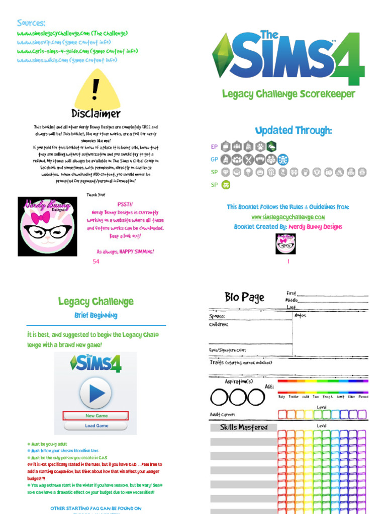 Legacy Challenge Scorekeeper Guide | PDF