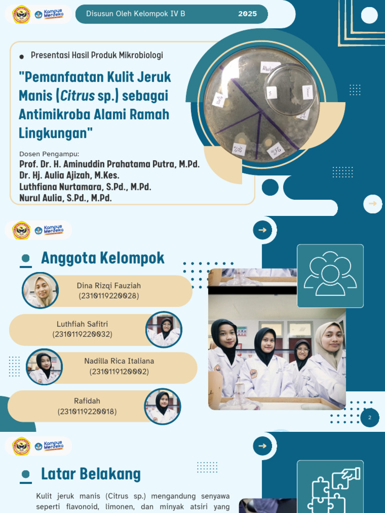 Antimikroba Alami dari Kulit Jeruk Manis | PDF