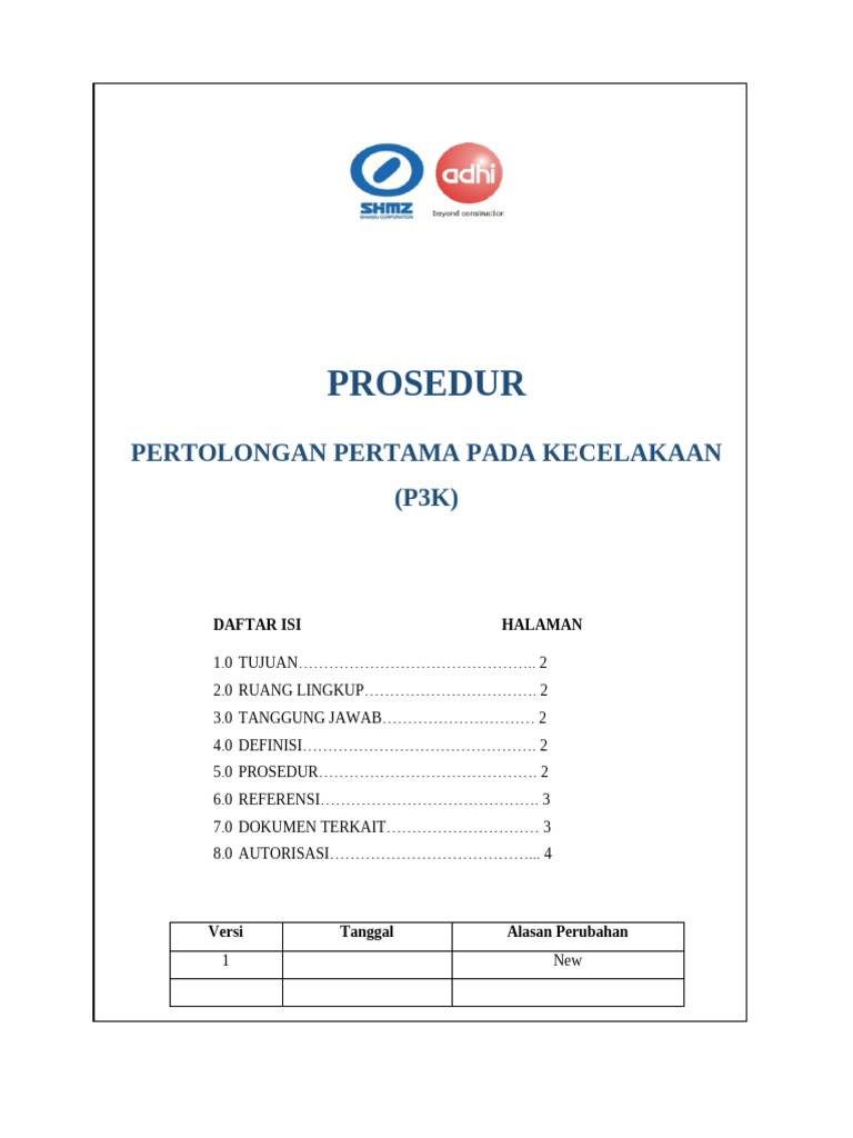 004-Prosedur P3K | PDF