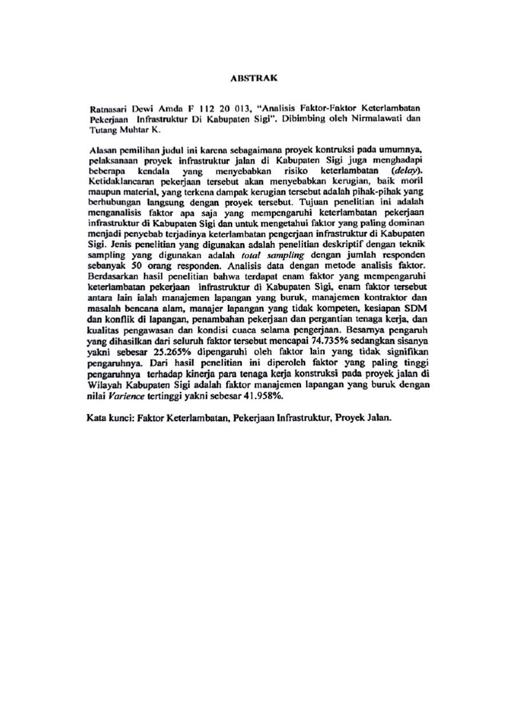 Abstrak Sigi | PDF