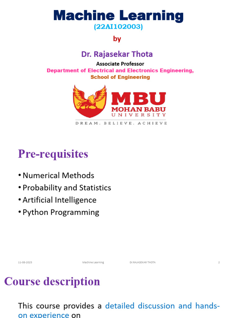 Module-1 Machine Learning | PDF | Machine Learning | Artificial Intelligence