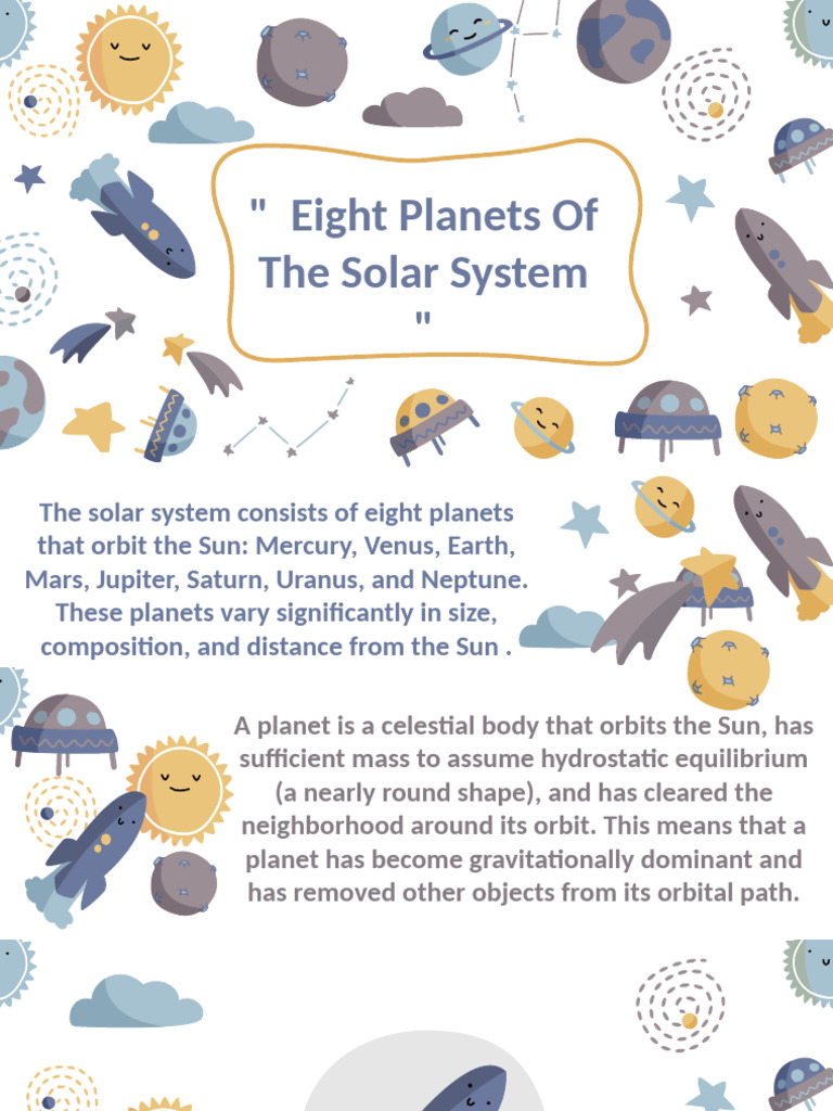 Eight Planets of the Solar System | PDF | Planets | Atmosphere