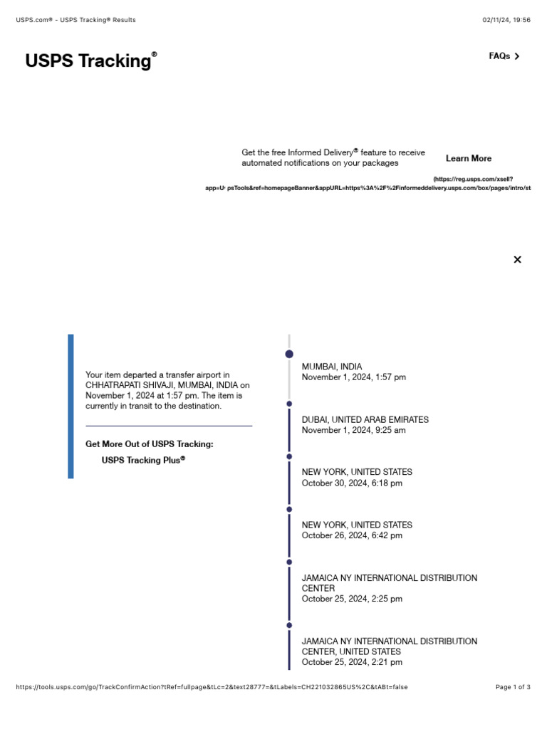 USPS Tracking® Results | PDF | United States Postal Service | Federal ...