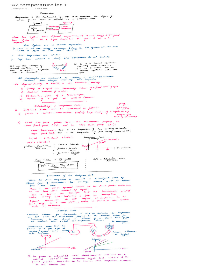 A2 Temperature Lec 1 | PDF