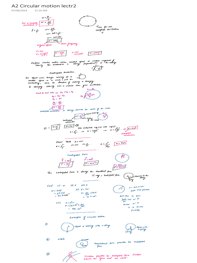 A2 Circular Motion Lectr2 | PDF