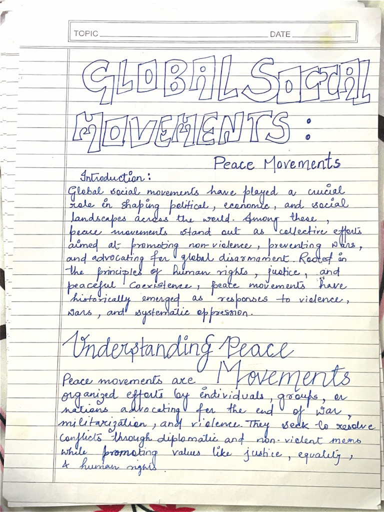 Peace Movements Are | PDF