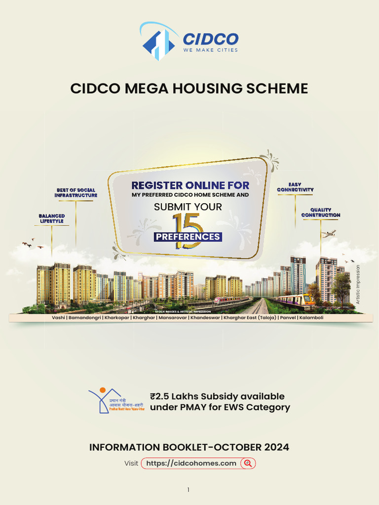 CIDCO Mass Housing Scheme Overview | PDF