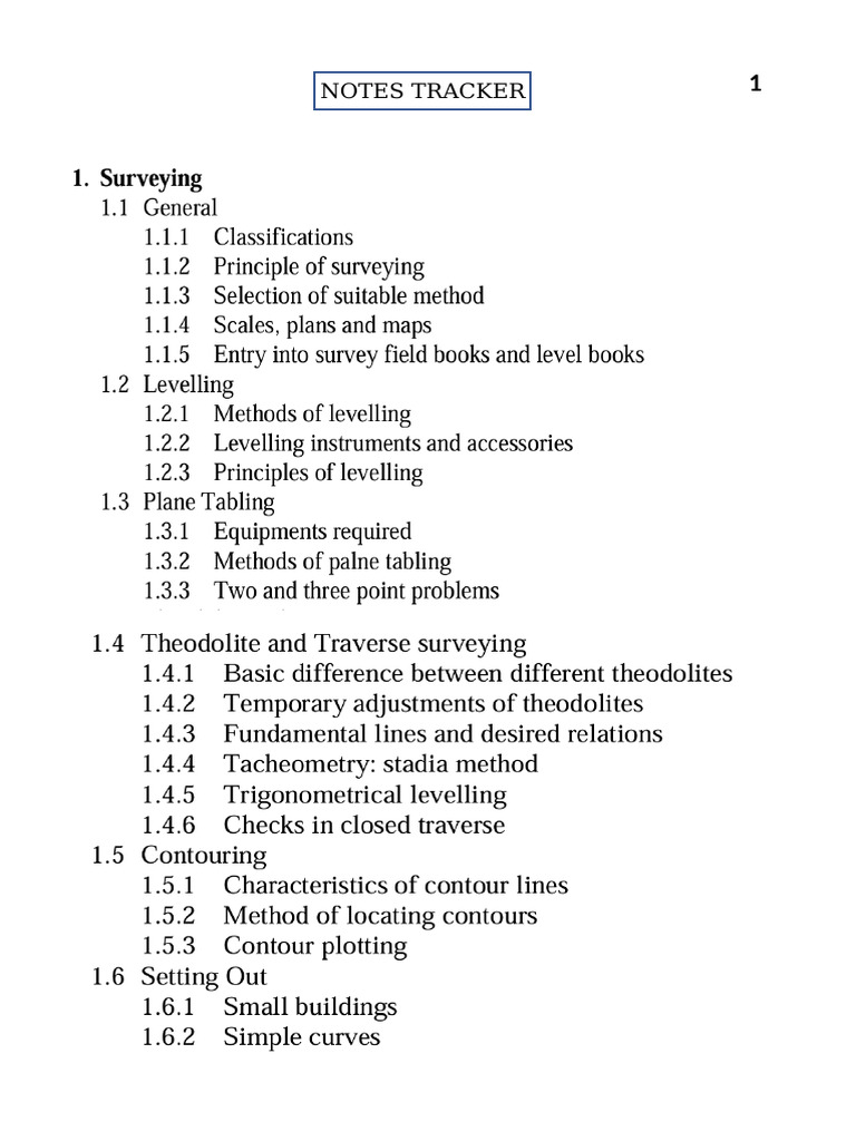 Syllabus Notes Track | PDF
