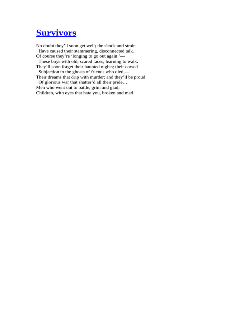 Survivers | PDF