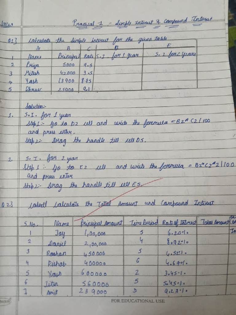 Advance Excel Practical A084 | PDF