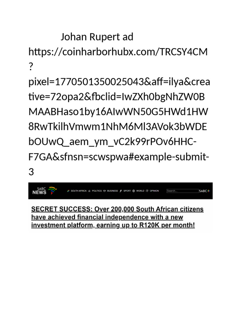 Johan Rupert Website Ad | PDF