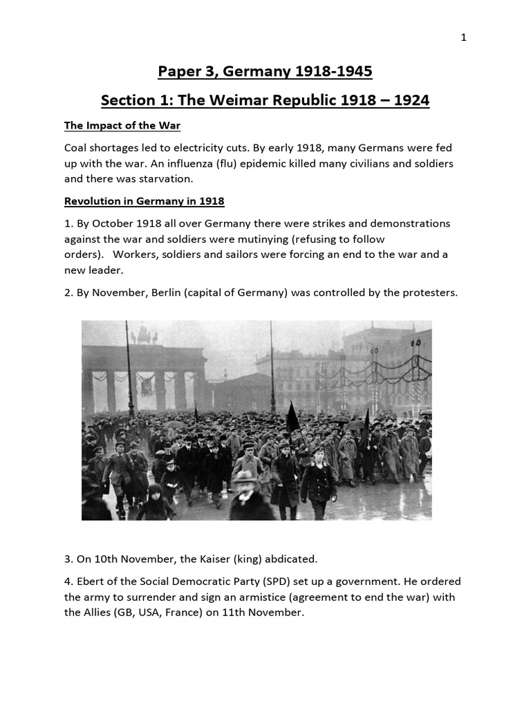 Paper 3 Weimar and Nazi Germany | PDF | Weimar Republic | Nazi Party