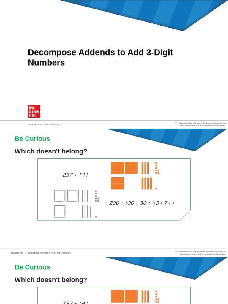 2 09 04+Editable+Lesson+Presentation Decompose+Addends+to+Add+3-Digit ...