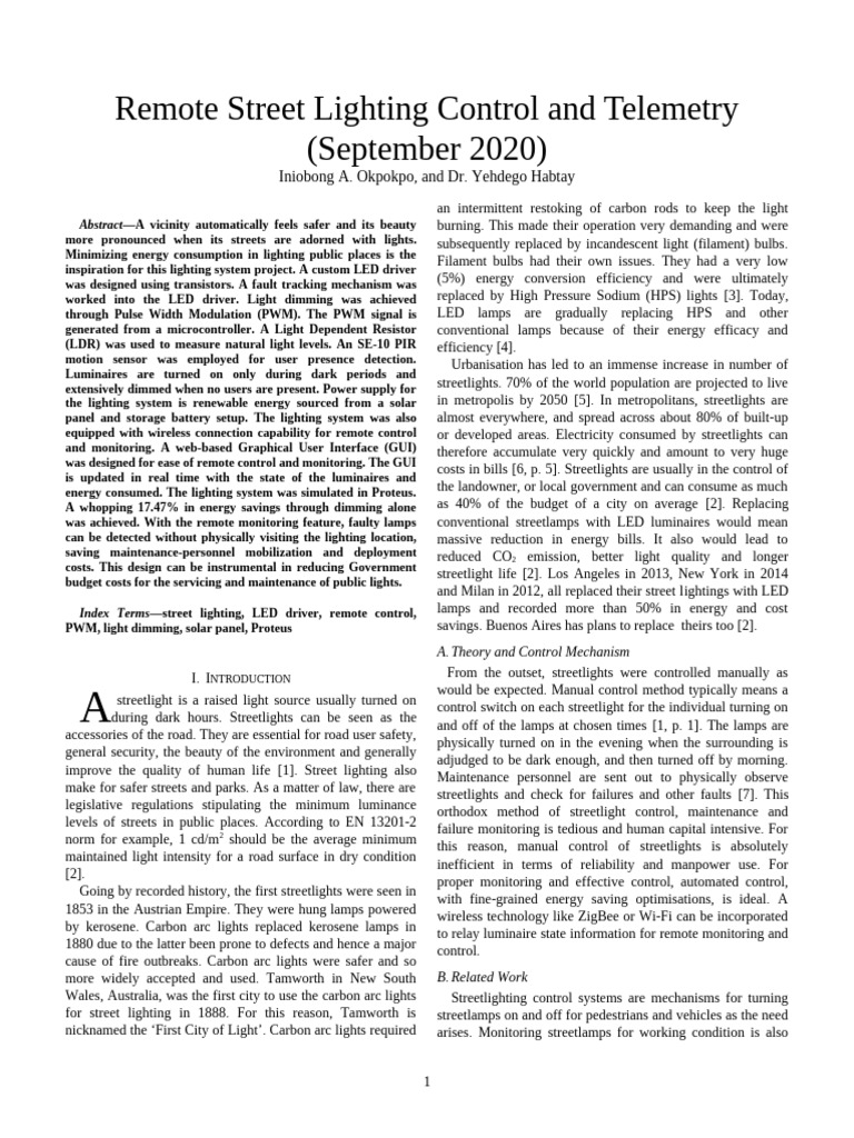 Remotelightingcontrol Reporttemplate | PDF | Street Light | Light Emitting Diode