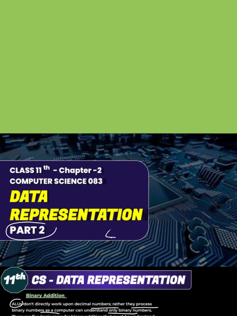 CH 2 Part2 Data Representation | PDF