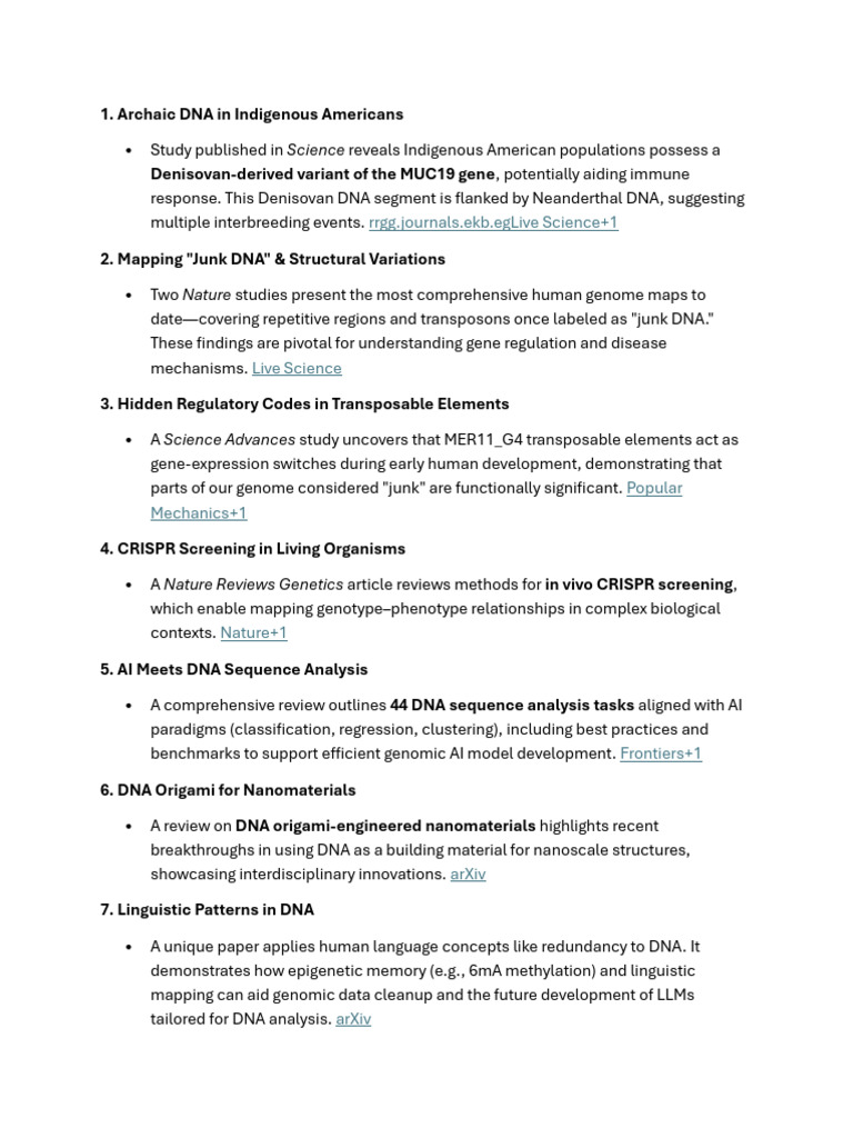 Research Papers | PDF | Dna | Transposable Element