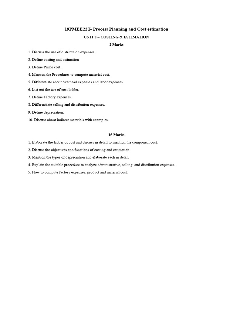 19pmee22t-Ppce - Unit 2 and 3 QB | PDF