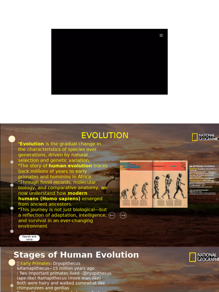 Biology ch6 Evolution New | PDF | Human Evolution | Hominidae