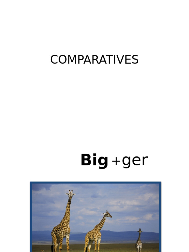 COMPARATIVES 1 | PDF