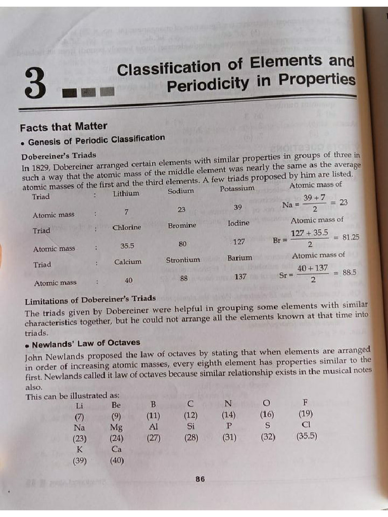 Chemistry Ch-3 Notes | PDF
