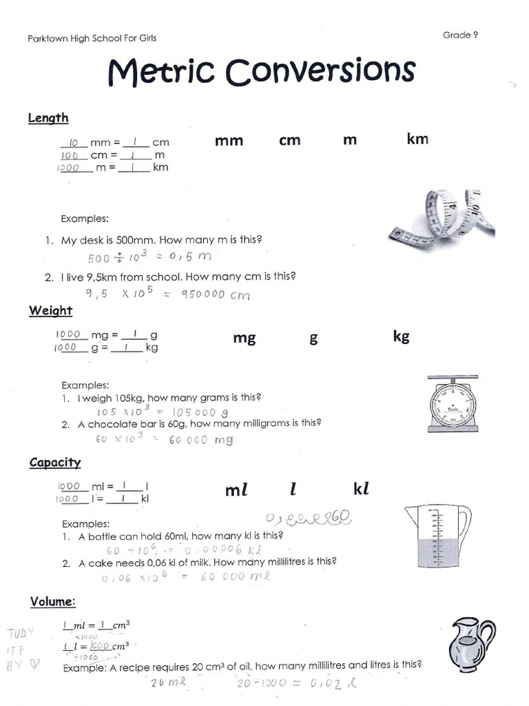 Grade 9 Measurement Pack | PDF