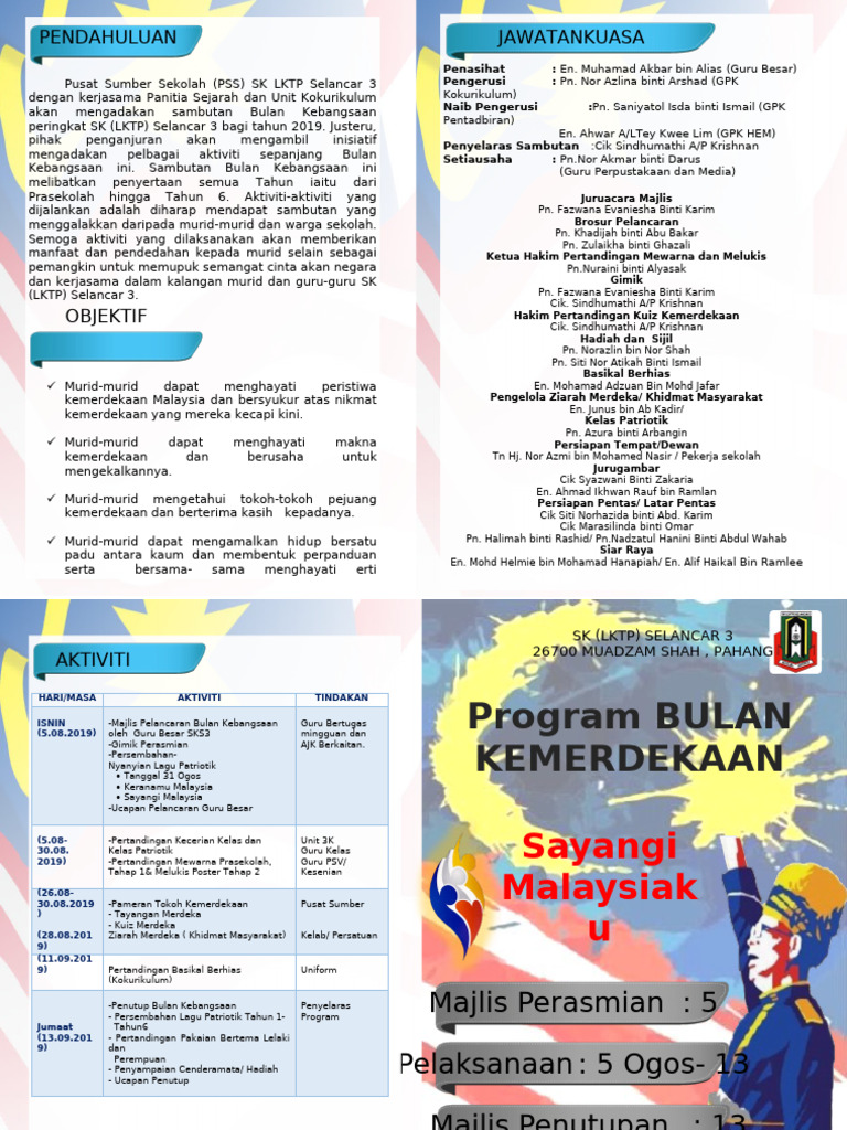 Brosur Program Bulan Kemerdekaan 2019 | PDF