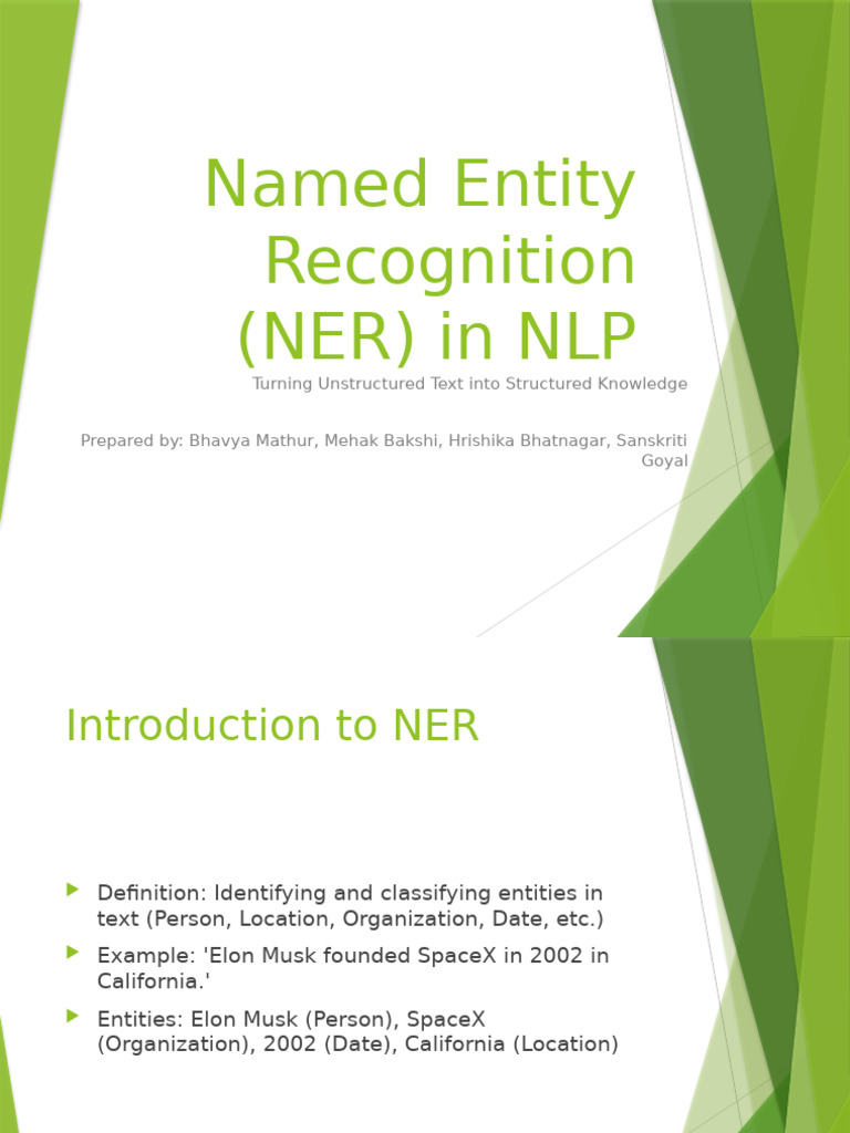 NER - Presentation (2) (Autosaved) | PDF