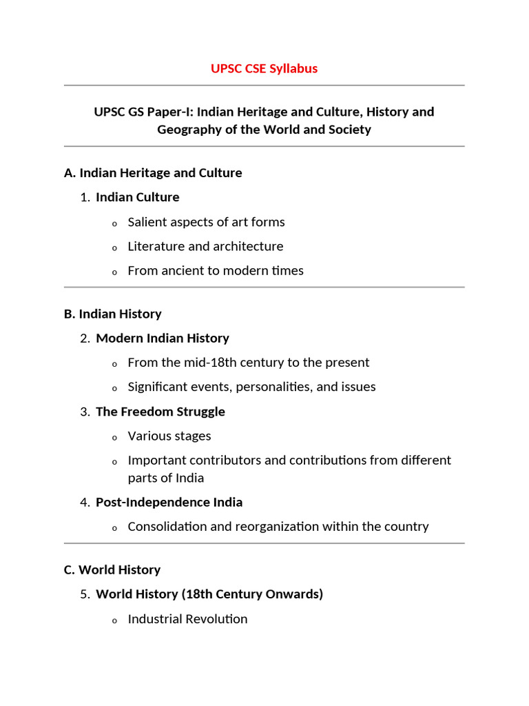 UPSC CSE Syllabus Overview | PDF | Plant Breeding | Soil