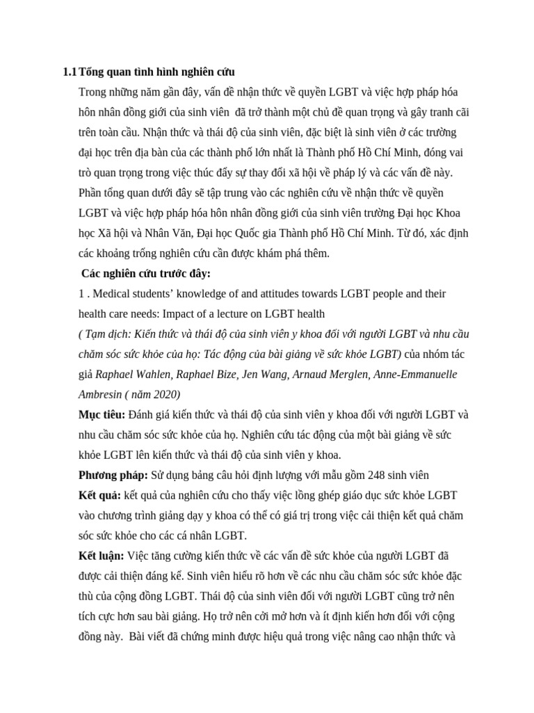 T NG Quan Tình Hình Nghiên C U | PDF