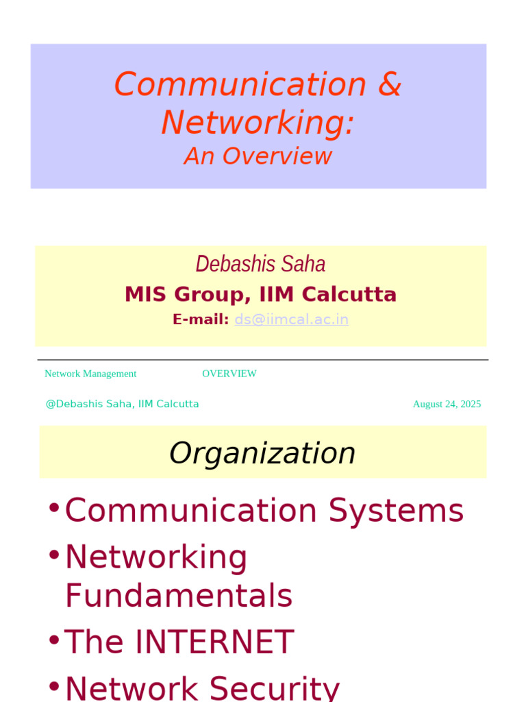 DS L01 Overview | PDF | Computer Network | Internet Protocol Suite