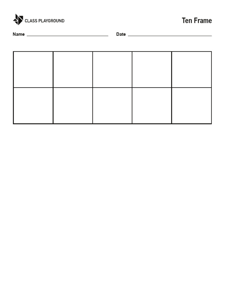 Ten Frame - To Print | PDF